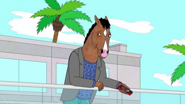 The replica of the head of BoJack Horseman in BoJack Horseman S01E01 ...