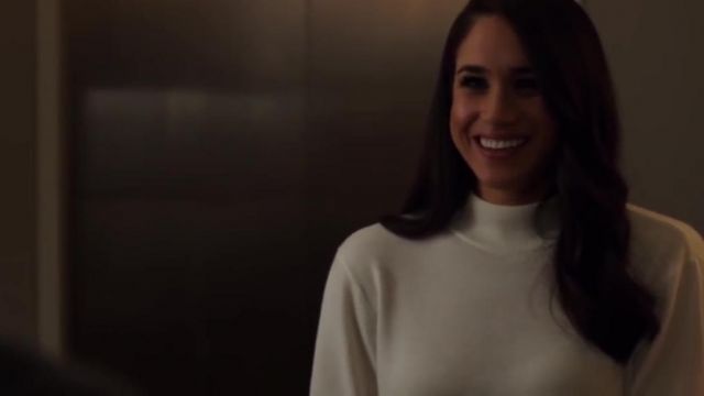 Le pull tunique en laine et cachemire de Rachel Zane (Meghan Markle ...
