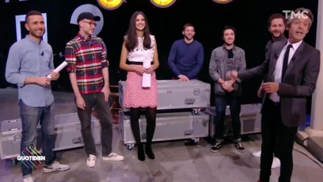 The Pink Dress And White Lilia Hassaine In The Show Daily On April 3 2018 Spotern