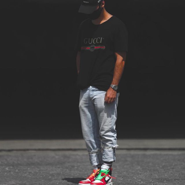 The Jordan 1 OW that carries the influencer Del Ten on his Instagram ...