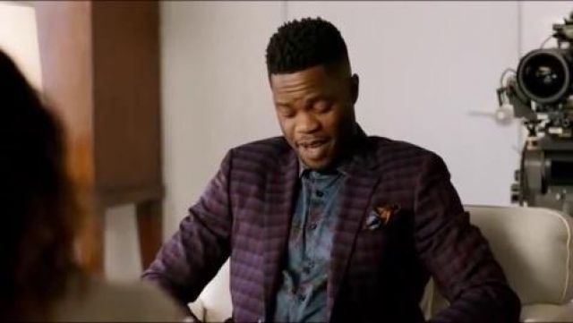 The blazer plaid Jeff Colby (Sam Adegoke) in Dynasty S01E16 | Spotern