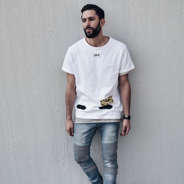 La camiseta Off White usada por el jugador de baloncesto Domien Loubry ...