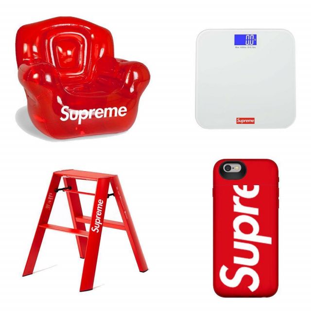 La silla inflable supreme roja en la cuenta de Instagram de @supreme ...