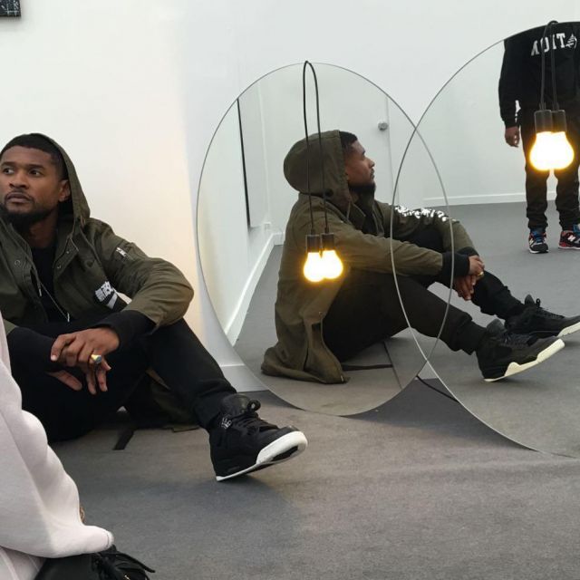Sneakers Air Jordan 4 Premium "pinnacle" worn by Usher on his Instagram ...