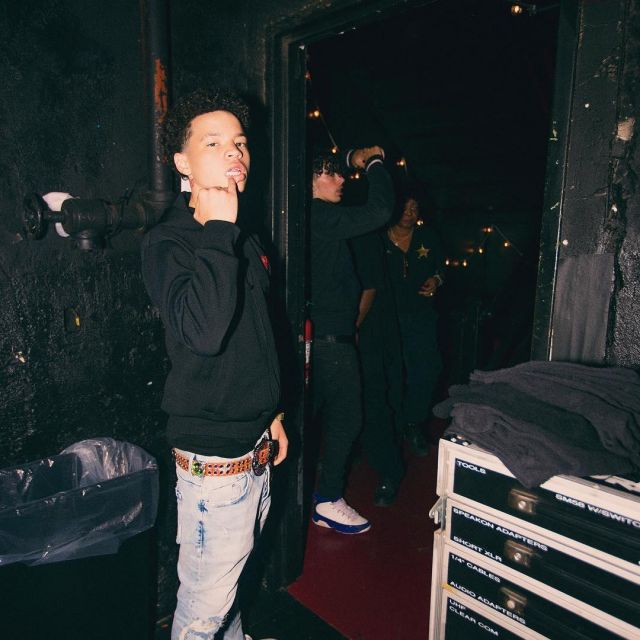 black Hooded Sweatshirt of Lil Mosey on the Instagram account ...