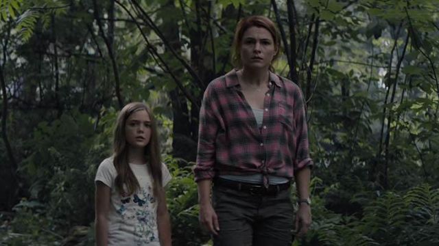 The plaid shirt pink and blue of Rachel Creed's (Amy Seimetz) in ...