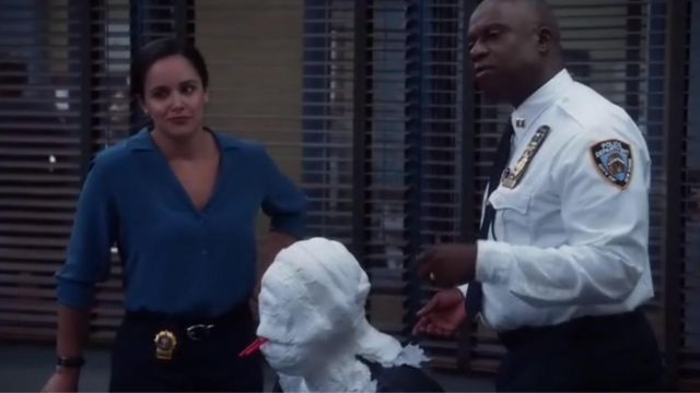 Equipment Adalyn Blouse worn by Amy Santiago (Melissa Fumero) in ...