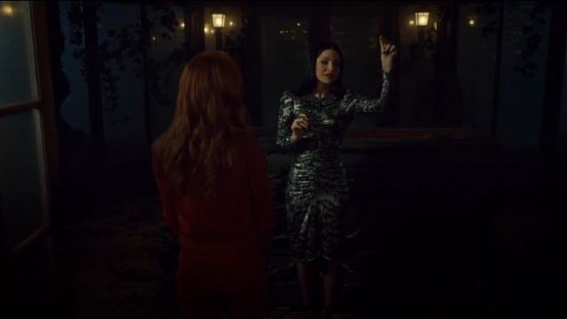 Isabel Marant Damia Midi Dress worn by Lilith (Anna Hopkins) in ...