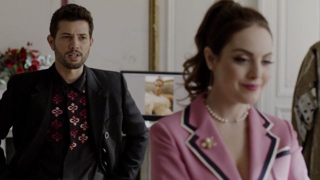 The shirt geometric print Saint Laurent Sam Jones (Rafael de la Fuente ...