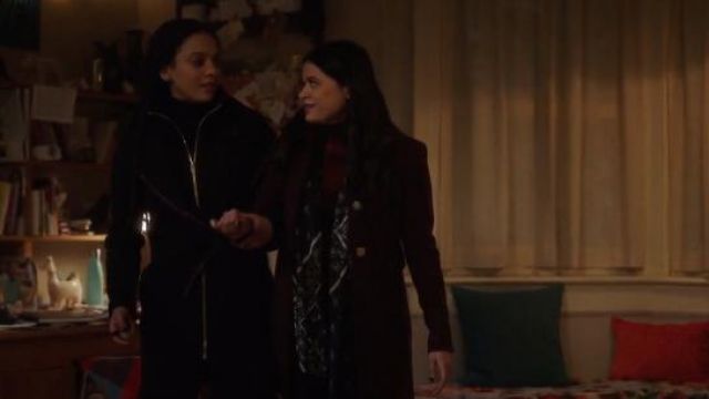 Ever New Ellie Dolly Coat in Berry worn by Mel Vera (Melonie Diaz) in ...