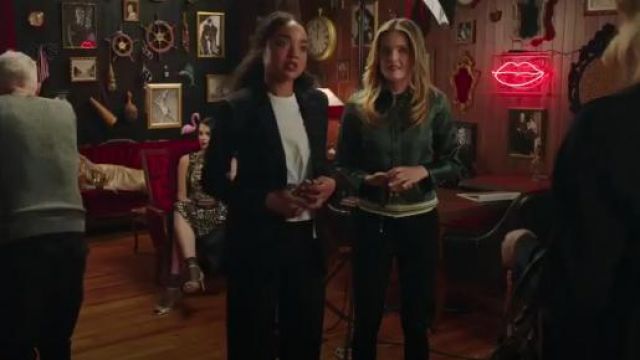 Elizabeth y James Hansel Windowpane Pantalón de pierna ancha usado por ...