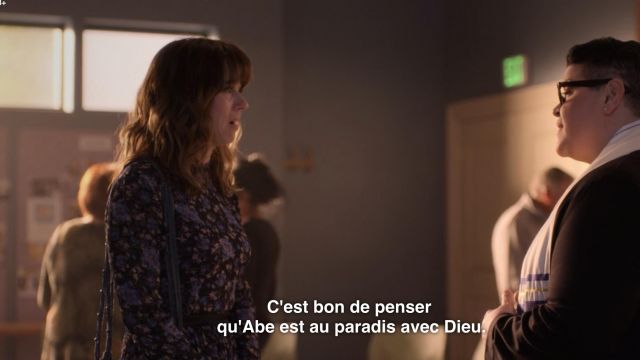 The purple dress patterned with Judy Hale (Linda Cardellini) in Dead to ...