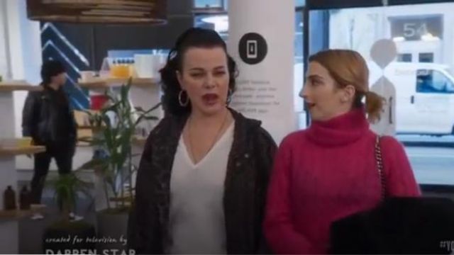 Saint Laurent Leopard Print Hooded Parka worn by Maggie (Debi Mazar) in ...