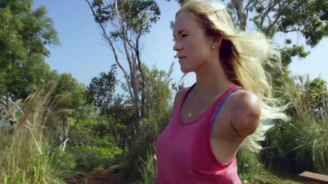 The pink Tank top in cotton worn by Bethany Hamilton Bethany Hamilton ...