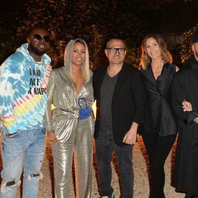 The mini bag blue Jacquemus of Demdem on his account Instagram @demdem ...