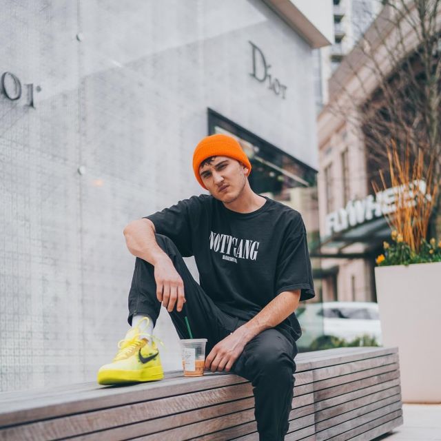 The black t-shirt Noti gang worn by Harrison Nevel on his account ...