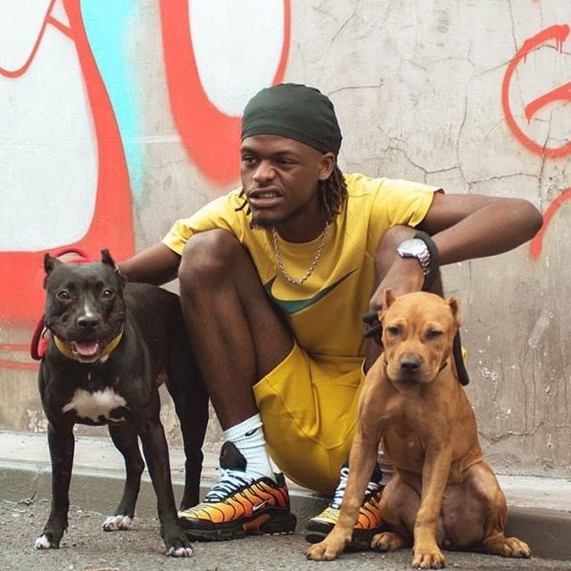 The T-shirt yellow nike worn by Diddi Trix on the account Instagram of ...