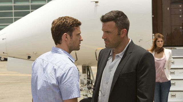 Linen cotton button-down Shirt worn by Richie Furst (Justin Timberlake ...