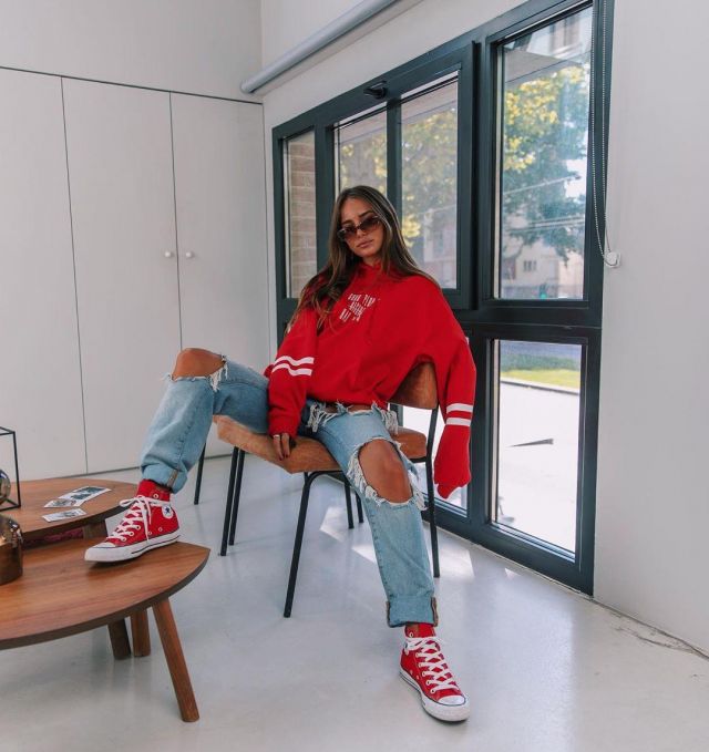 La tenue de Danae sur le compte Instagram de @danaemakeup | Spotern