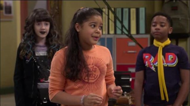 Gymboree orange take it easy sweatshirt worn by Amber (Alison Fernandez ...