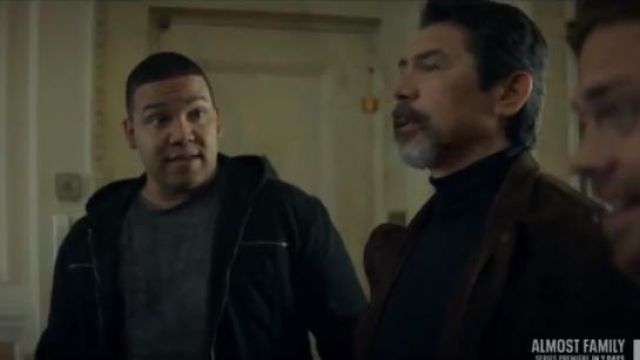 John Varvatos Black Zip Fron Hooded Jacket worn by JT Tarmel (Frank ...