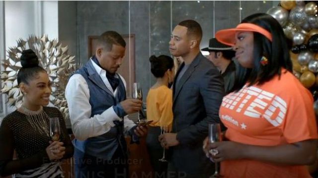 Orange Unite Print T-shirt worn by Porsha (Ta'Rhonda Jones) in Empire ...