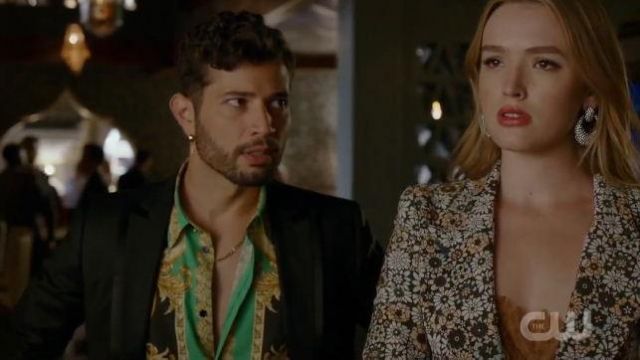 Baroque Silk Shirt worn by Sam Jones (Rafael de la Fuente) in Dynasty ...