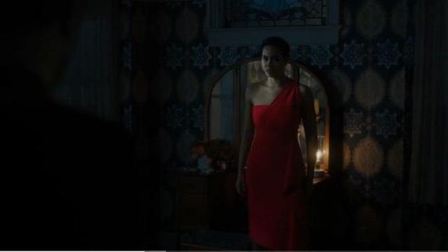 Roland Mouret Red One-Shoulder Dress worn by Macy Vaughn (Madeleine ...
