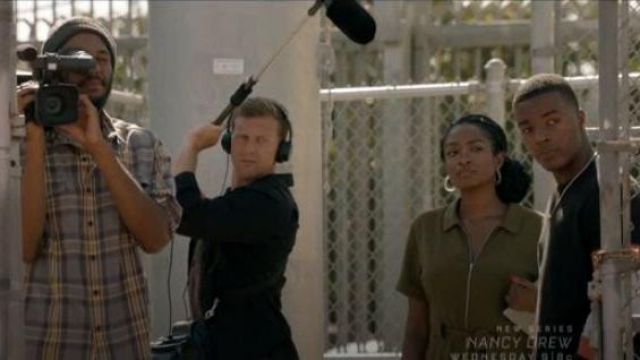 Green Zip Front Playsuit worn by Rochelle Mosley (Kayla Smith) in All ...