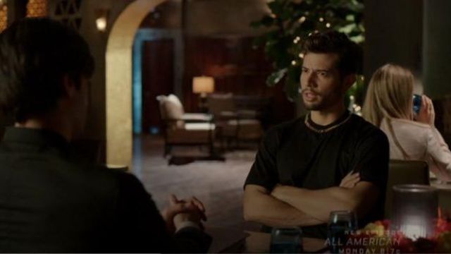 Black T-shirt worn by Sam Jones (Rafael de la Fuente) in Dynasty Season ...