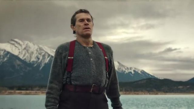 Knit Quar­ter But­ton Down Sweater worn by Leonhard Seppala (Willem ...