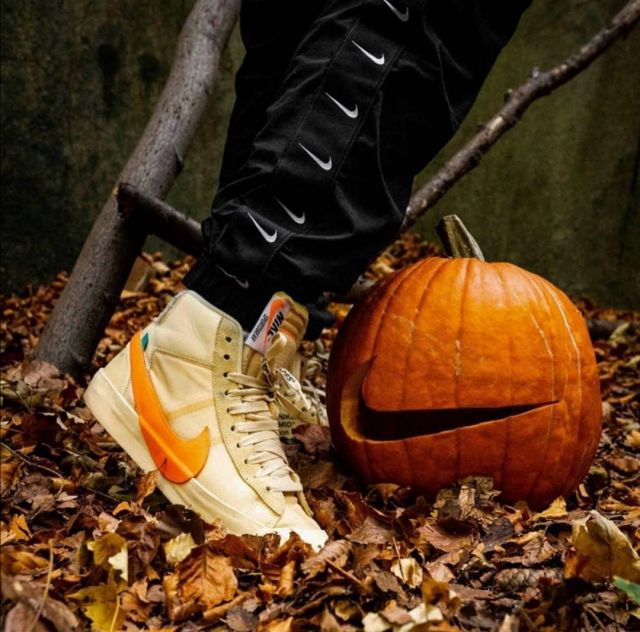 Nike Blazer Mid Off-White All Hallow's Eve sur le compte Instagram de @cavarez_ | Spotern