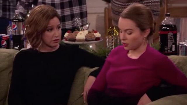 Black sweater from Kayla (Ashley Tisdale) in Merry Happy Whatever ...
