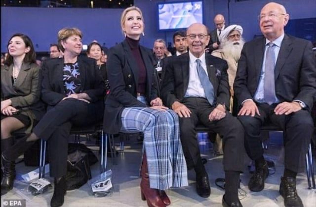 Akris Punto Plaid Tweed Pants worn by Ivanka Trump World Economic Forum ...