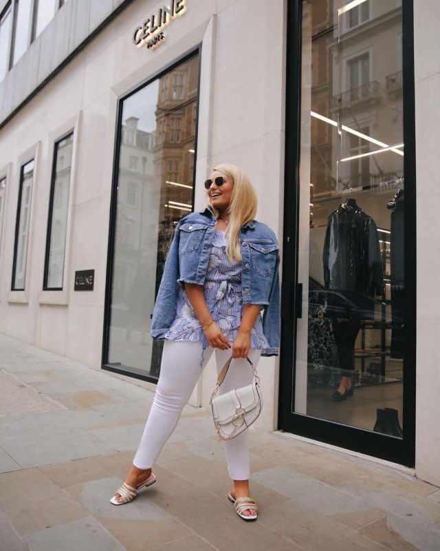 Recadrée Veste en jean Louise O'Reilly sur l'Instagram account ...