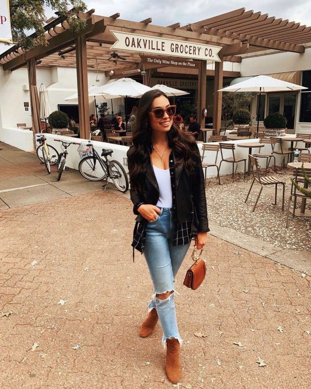 Pantalones rasgados de Kat Tanita en la cuenta de Instagram @kattanita ...