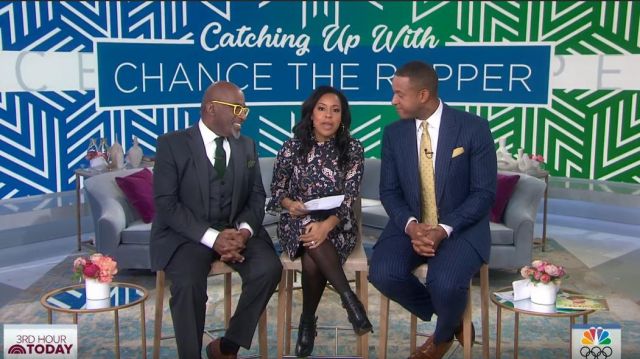 Slate & Willow Flo­ral Pol­lock Dress worn by Sheinelle Jones on Today ...