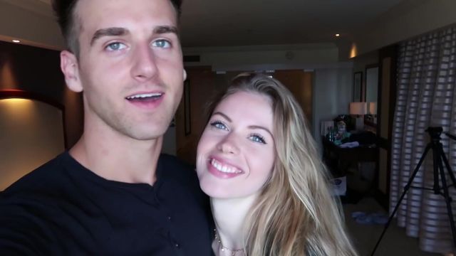 Navy Short-Sleeve Henley T-Shirt worn by Tal Fishman in the YouTube ...