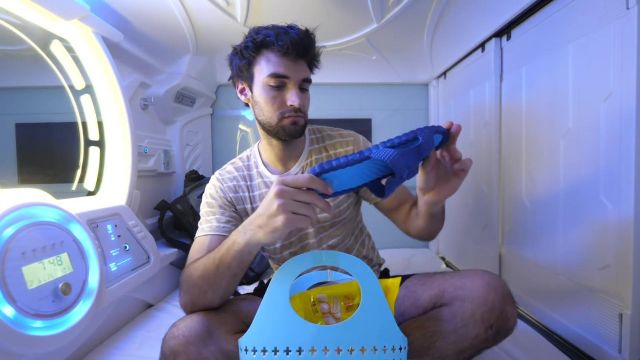 Blue Sandal Slippers worn by Bobby Briskey in the YouTube video WORLD’S ...