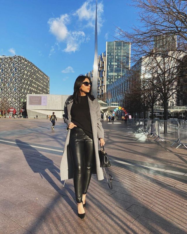 Wool Coat Grey of Annam Ahmad on the Instagram account @annam.ahmad ...