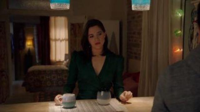 Green Wrap Silk Dress worn by Jane Sloan (Katie Stevens) in The Bold ...