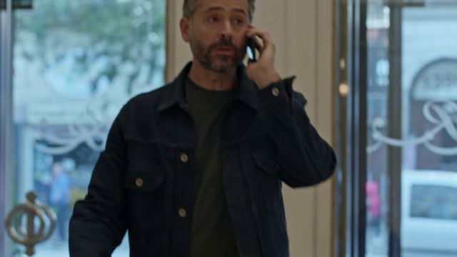 Blue denim jacket worn by Matt Edwards (Omar Metwally) as seen in ...