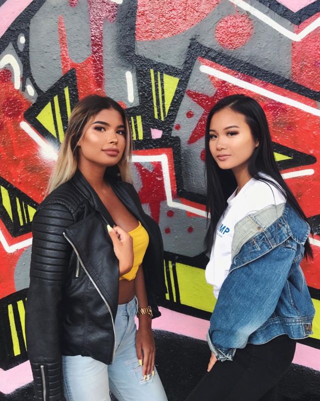 Perfecto noir en Cuir de Aisha Potter sur son Instagram account ...