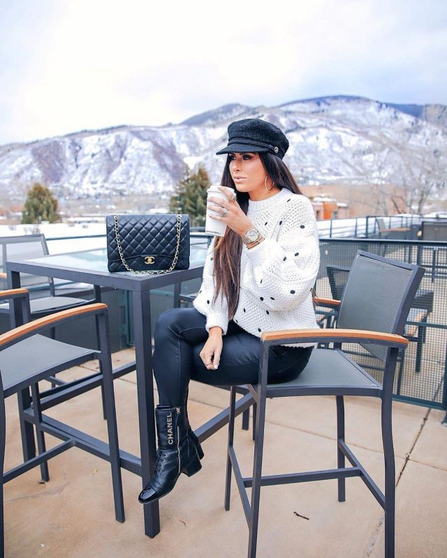 Lace-Up Boot Black of Emily on the Instagram account @emilyanngemma ...