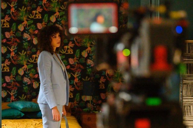 The suit trousers blue Silma López on his account Instagram @silmalopez ...