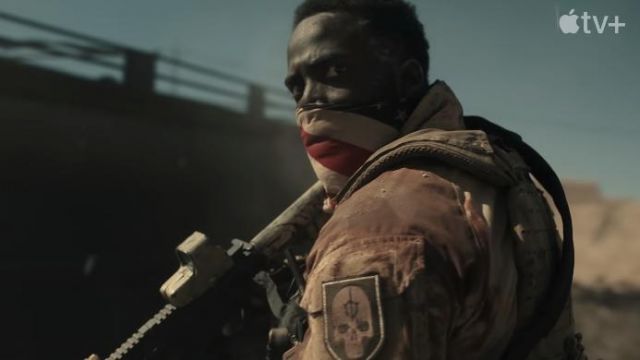 American Flag worn by Trevante Ward (Shamier Anderson) as seen in ...