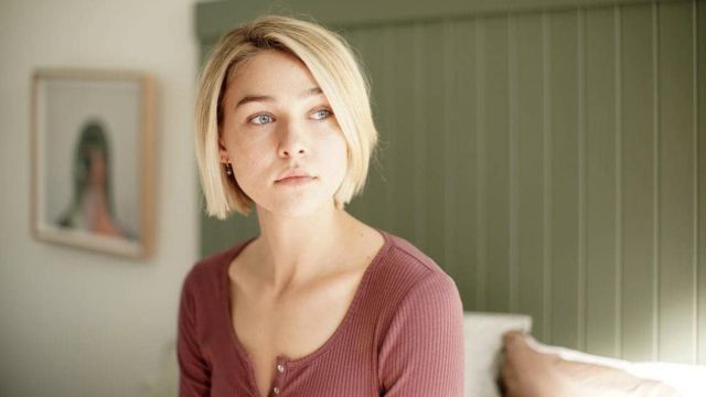 NA-KD Ribbed Henley Top worn by Izzy Harris (Zyra Gorecki) as seen in ...