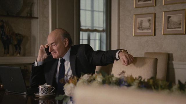 Navy Blue Knitted Tie worn by Frank Vernon (Peter Friedman) as seen in ...