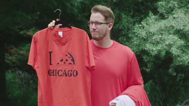 I Pizza Chicago T-Shirt held by Tyler Courtad as seen in A Slice of ...