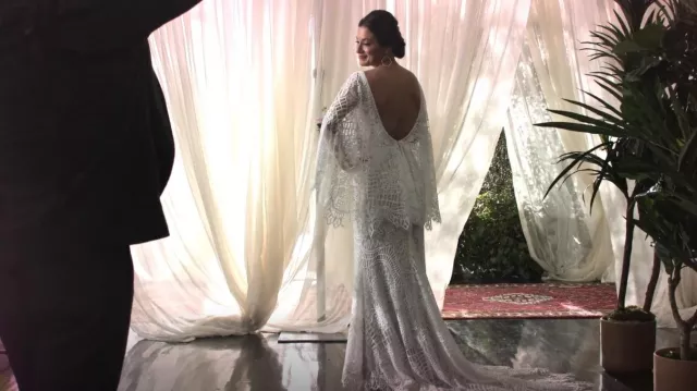 Queen Lauren Gown worn by Amy (Angelique Cabral) as seen in Maggie ...